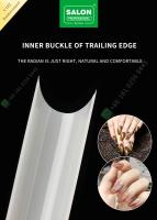 China French/C Arc Lengthening Bamboo Natural False Nail Tips Half Tips Manicure Tip for Nail Art Salon for sale
