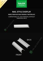 China French/C Arc Lengthening Bamboo Natural False Nail Tips Half Tips Manicure Tip for Nail Art Salon for sale