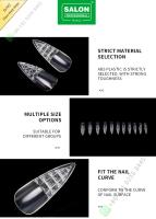 China Glass Sharp Shape Highly Transparent and Traceless Nail Pieces Half Cover False Nail Tips for sale