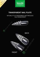 China Glass Sharp Shape Highly Transparent and Traceless Nail Pieces Half Cover False Nail Tips for sale