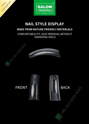 China Salon beauty false eagle month square nail tips French manufacture acrylic extra-long half cover tips for sale