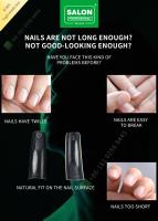 China Salon beauty false eagle month square nail tips French manufacture acrylic extra-long half cover tips for sale