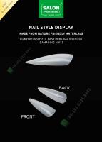 China 500pcs Sharp Shape Lady French Style Artificial False Nails Half Tips and Full Cover False Nail for sale