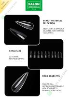 China 500pcs Sharp Shape Lady French Style Artificial False Nails Half Tips and Full Cover False Nail for sale