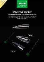 China 500pcs Sharp Shape Lady French Style Artificial False Nails Half Tips and Full Cover False Nail for sale