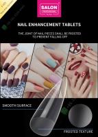 China 500pcs Sharp Shape Matte Lady French Style Artificial False Nails Half Tips and Full Cover False Nail for sale