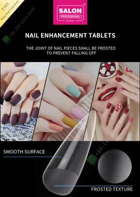 China 500pcs Sharp Shape Matte Lady French Style Artificial False Nails Half Tips and Full Cover False Nail for sale