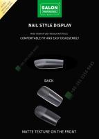 China ABS Fruit Smell Square Shape Matte Lady French Style Artificial False Nails Half Tips and Full Cover False Nail for sale