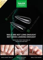 China ABS Fruit Smell Sharp Shape Matte Lady French Style Artificial False Nails Half Tips and Full Cover False Nail for sale