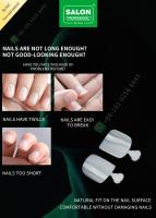 China Toes Nail Seamless Nail Piece Lady French Style Artificial False Nails Half Tips and Full Cover False Nail for sale