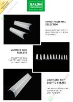 China Stair Shape Half Cut False Nail French Style Artificial Nail Tips Fake Nail for sale