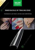China Plastic Fake Half Tips Nails For Professional Beauty Salon for sale