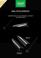 China Plastic Fake Half Tips Nails For Professional Beauty Salon for sale