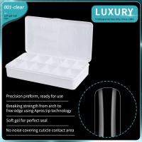 China Luxury Clear Soft Gel Nail Tips Square Shape False Nails For Nails Extension for sale