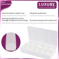 China 500pcs/Box Professional Natural Matte Sharp Shape Fake Nails For DIY Manicure for sale