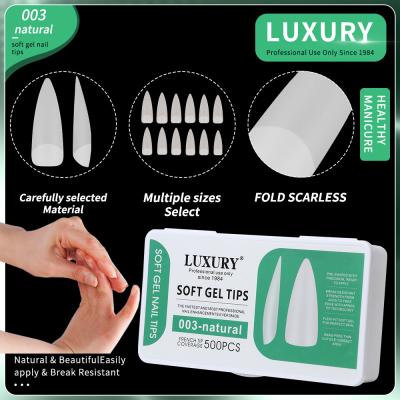 China Medium Stiletto Nails 11 Sizes Press-on Full Cover Sharp Shape Fake Nails For Nail Extensions for sale