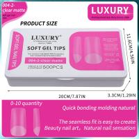 China 500pcs/Box Medium Square Shaped False Nails For Nail Extension Manicure Tools 11 Sizes for sale