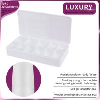 China 500pcs/Box  Natural Matte Square Nail Tips Full Cover Acrylic Artificial Nails for sale