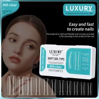 China 500Pcs/Box Square Shape Fake Nails Clear Full Cover False Nail Tips For Women for sale