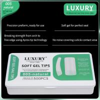 China 500pcs/Box Medium Square Press On Nails False Nails Natural Full Cover Fake Nails For Women for sale