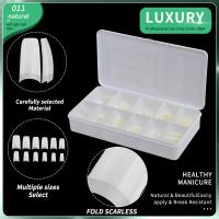 China 500pcs Medium Ballerina Shape False Nail Tips Half Cover Acrylic False Nails Artificial Nail Tips 11 Sizes for sale