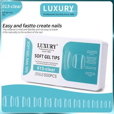 China Soft Gel Toenail Tips Set Full Coverage Square Shape False Toe Nails 11 Sizes For Diy & Salon Manicures for sale