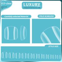 China Soft Gel Toenail Tips Set Full Coverage Square Shape False Toe Nails 11 Sizes For Diy & Salon Manicures for sale