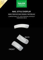 China Professional False Nails Tips Natural Clear Color Full Cover Artificial Finger Nails Half Cover French Nail Tips for sale