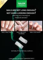 China Professional False Nails Tips Natural Clear Color Full Cover Artificial Finger Nails Half Cover French Nail Tips for sale