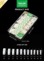 China Professional False Nails Tips Natural Clear Color Full Cover Artificial Finger Nails Half Cover French Nail Tips for sale