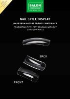China Custom Logo Nail Quick Building Extension Tool Full Cover Long Clear False Nail Tips Artificial Fingernails for sale