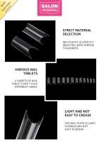 China ABS Clear Matte Full Cover Fake Nails Smile Shape For Salon And DIY Nails Extension Artistry for sale