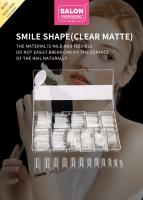 China ABS Clear Matte Full Cover Fake Nails Smile Shape For Salon And DIY Nails Extension Artistry for sale