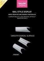 China Professional ABS Full Cover Gel Artificial Nail Long Square Press On Nails For Perfect Nails Extensions for sale