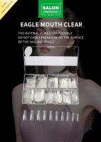 China Professional Nail Full Cover Clear ABS Eagle Mouth Clear In 12 Sizes For DIY Manicures Salon for sale