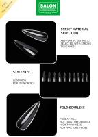 China Long Soft Gel Almond On Nail 12 Sizes Sharp Shape Acrylic Nail Tips For Nail Extensions for sale