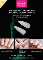 China Long Stiletto Nail Tips Full Cover Fake Nail Tips with Box Natural Matte False Nails for sale
