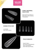 China Clear Matte Color Acrylic False Nail Tips Set Ultra-Thin Sharp Shape Nail Art Extensions for sale
