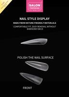 China Clear Matte Color Acrylic False Nail Tips Set Ultra-Thin Sharp Shape Nail Art Extensions for sale