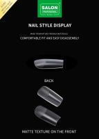 China Full Matte Clear Acrylic Fake Nail Medium Square Press On Nails For Nail Extension Manicure Tools for sale