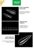 China Professional ABS Sharp Shape Fake Nails Full Clear Acrylic False Nail Tips 12 Sizes For Home DIY for sale
