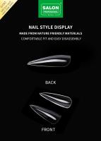 China Professional ABS Sharp Shape Fake Nails Full Clear Acrylic False Nail Tips 12 Sizes For Home DIY for sale