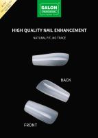 China Customized Luxury Design Full Cover Artificial Nail Tips Press On Nails Milk Color Square Fake Nails for sale