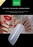 China Customized Luxury Design Full Cover Artificial Nail Tips Press On Nails Milk Color Square Fake Nails for sale