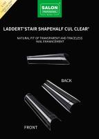 China False Artificial Fingernails ABS Clear Ladder Shape Fake Nails Handmade Soft Gels Press On Nails Wholesale Price for sale