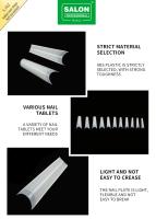 China 500Pcs Nail Tips Acrylic French Half Cover False Nail Tips Ladder Shape Press On Nails Tip UV Gel Manicure Supply for sale