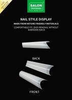 China 500Pcs Nail Tips Acrylic French Half Cover False Nail Tips Ladder Shape Press On Nails Tip UV Gel Manicure Supply for sale