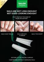 China 500Pcs Nail Tips Acrylic French Half Cover False Nail Tips Ladder Shape Press On Nails Tip UV Gel Manicure Supply for sale
