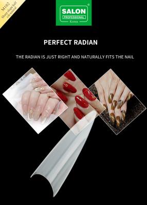 China Sharp Shape Natural Nail Tips Half Cover Acrylic Fake Nails  For DIY Nail Art Salon 500pcs/Box for sale