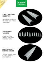 China Sharp Shape Natural Nail Tips Half Cover Acrylic Fake Nails  For DIY Nail Art Salon 500pcs/Box for sale